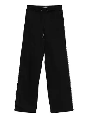BENJAMIN BENMOYAL Lace-Trim Track Pants