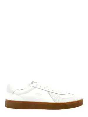 Lacoste Baseshot Pro Corduroy Panelled Trainers - White