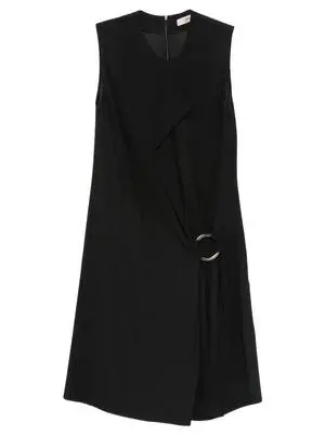 CARLA G. Ring-detail Dress - Black