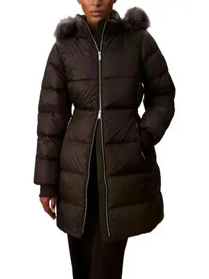 Calvin Klein Zipped-up Coat - Black