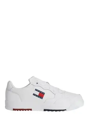 Tommy Hilfiger Perforated-detail Low Top Sneakers - White