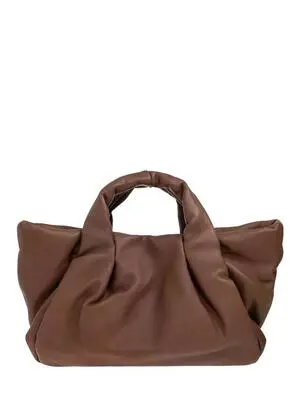 Munthe Lixia Ruched Tote Bag - Brown