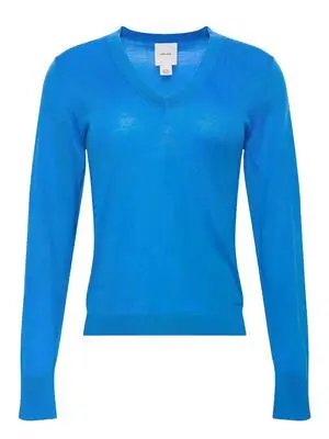 Calvin Klein V-neck Long-sleeve Top - Blue