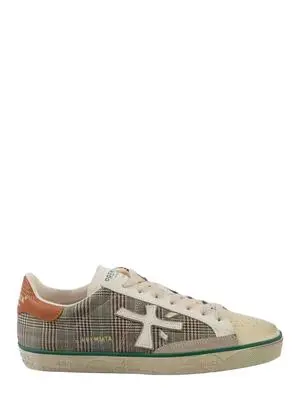 PREMIATA Steven 7710 Check Appliqué Sneakers