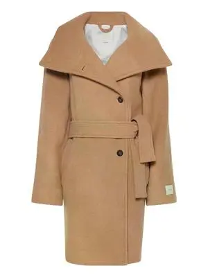 Calvin Klein Belted Overcoat - Neutrals