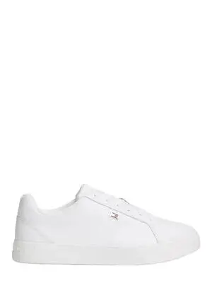 Tommy Hilfiger Logo Plaque Sneakers - White