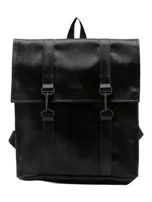 Rains Debossed-logo Mini Backpack - Black