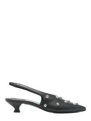 ALOHAS 40mm Eros Studded Slingback Pumps - Black