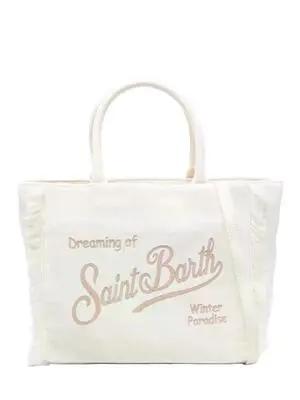 MC2 SAINT BARTH Fringed Tote Bag - White