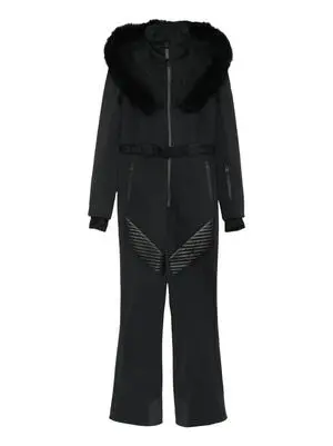 Mackage Fur Hooded Ski Suit - Black