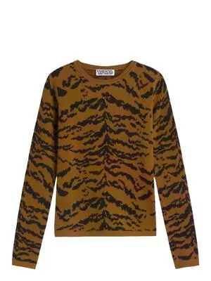 ESSENTIEL ANTWERP Animal Print Long Sleeve Top