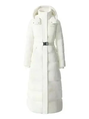 Mackage Calina-city Hooded Belted Coat - Neutrals