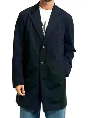 BOSS Buttoned Coat - Blue