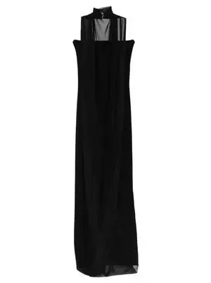 ATU BODY COUTURE Halterneck Gown - Black