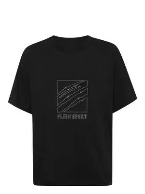 PLEIN SPORT Outline-logo T-shirt - Black