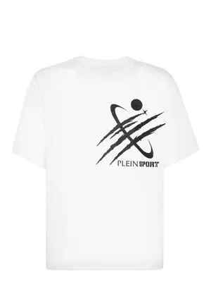 PLEIN SPORT Scratch-print T-shirt - White