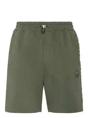 PLEIN SPORT Embossed-logo Track Shorts - Green