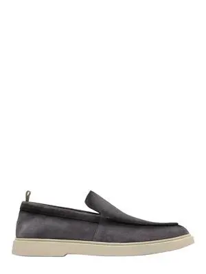 Officine Creative Bones Suede Loafers - Grey