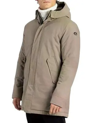 CANADIENS Hooded Jacket With Flap-pockets - Neutrals