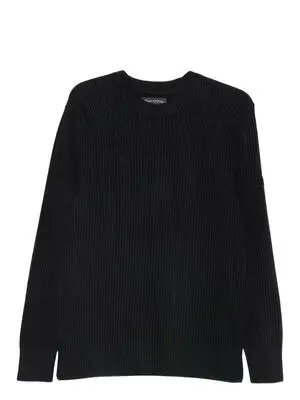 Marc O'polo Ribbed Knit Crew Neck Sweater - Blue