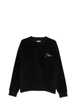 Rhude Logo-embroidered Sweatshirt - Black