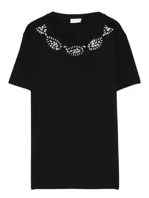 Liu Jo Embellished Crew-neck T-shirt - Black