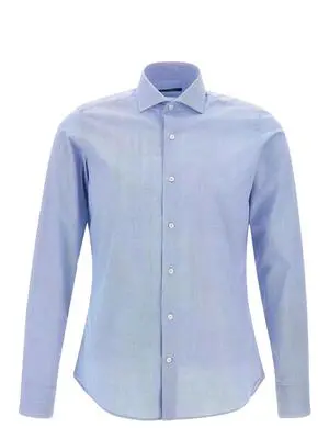 MARCHESANI Check-pattern Shirt - Blue