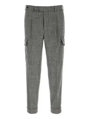 PT TORINO Embroidered-detail Trousers - Grey