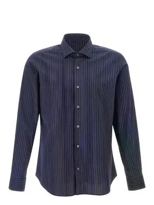 MARCHESANI Striped Shirt - Blue