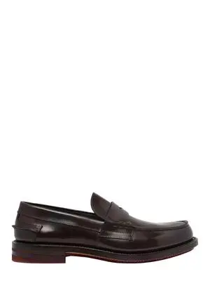 FABI Round-toe Loafers - Brown