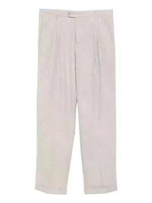 MARSEM Pleated Felt Trousers - Neutrals