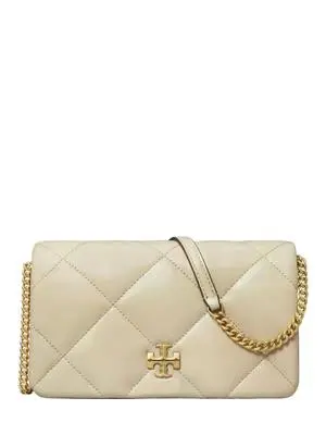 Tory Burch Kira Diamond-quilted Crossbody Bag - Neutrals