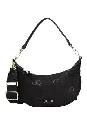 Liu Jo Logo Zip Shoulder Bag - Black