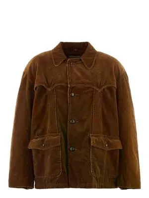 SAINT MXXXXXX Corduroy Front-pocket Jacket - Brown