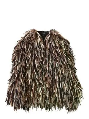 Giambattista Valli Rovings-fringe Coat - Brown