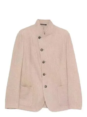 Emporio Armani Button Fastening Jacket - Neutrals