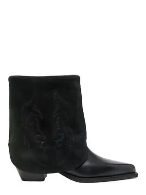 BIBI LOU 45mm Embroidered Boots - Black
