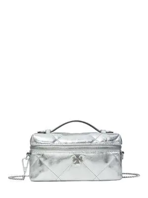 Tory Burch Kira Vanity Case - Silver