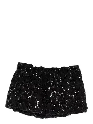 N°21 Sequin Mini Skirt - Black