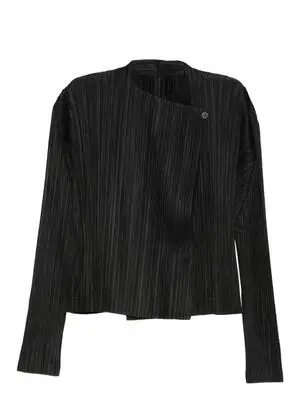 Issey Miyake Plissé Button Jacket - Black