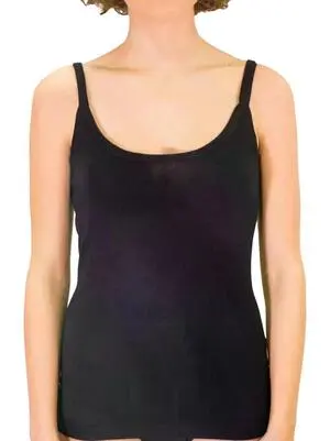 LA ROSE Strap Tank Top - Black