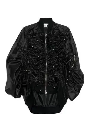 Noir Kei Ninomiya Ruched Jacket - Black