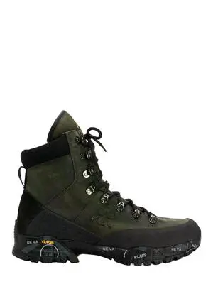Premiata Lace-up Treck Sneakers - Green