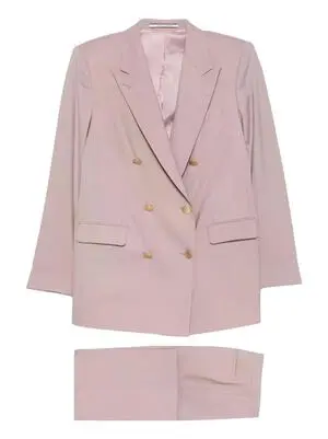 Tagliatore Jasmine Double-breasted Button Suit - Pink