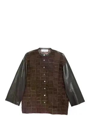 NICCOLO PASQUALETTI Armatura Panelled Jacket - Brown