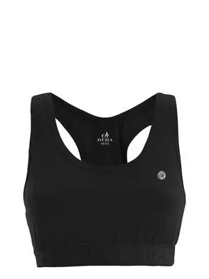 DEHA Logo-detail Sports Bra - Black