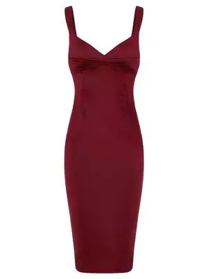 MURMUR Haze Sweetheart Strap Dress - Red