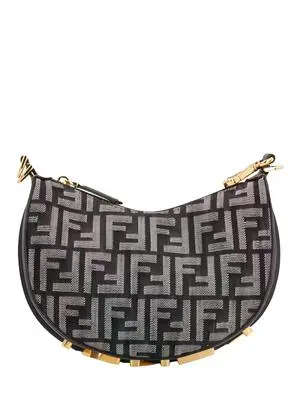 Fendi Ff-jacquard Cross-body Bag - Blue