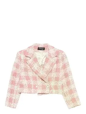 BENJAMIN BENMOYAL Double-breasted Checked Jacket - Pink