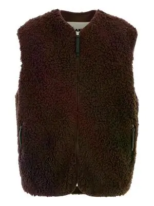 JIL SANDER Zip-fastening Gilet - Brown